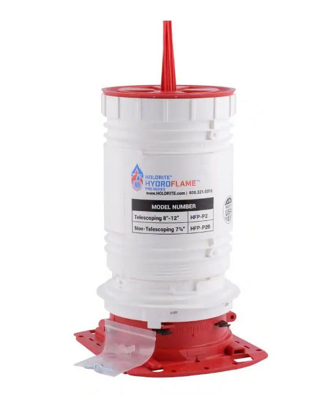 HOLDRITE HydroFlame Firestop Pro 1.25" to 2" x 8" to 12" H Telescoping ...