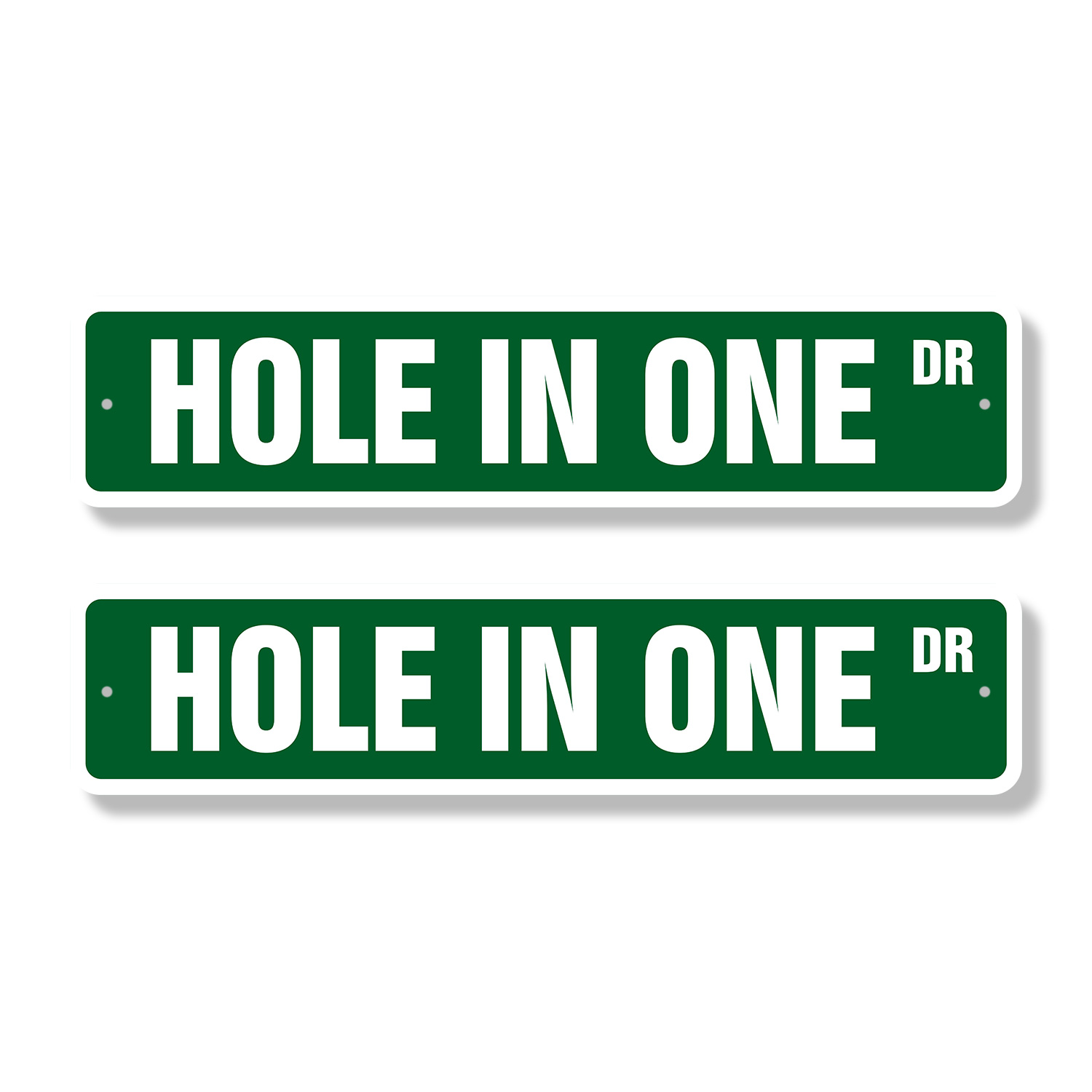 HOLE IN ONE Classic Street Sign (2 Pack) golfer golf clubs balls lover ...