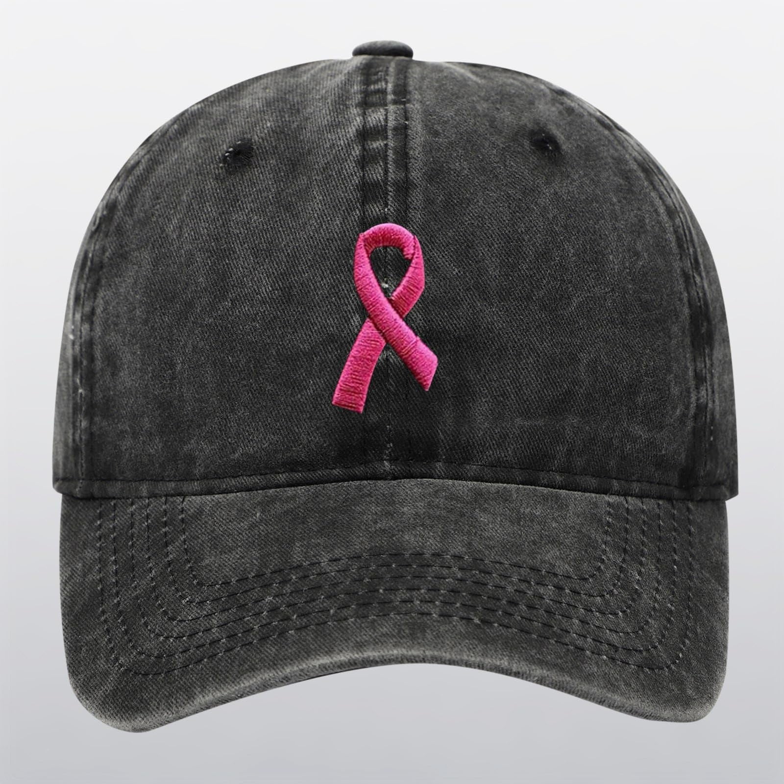 HOLEI Baseball Hat Breast Cancer Hats for Women Embroidered Adjustable ...