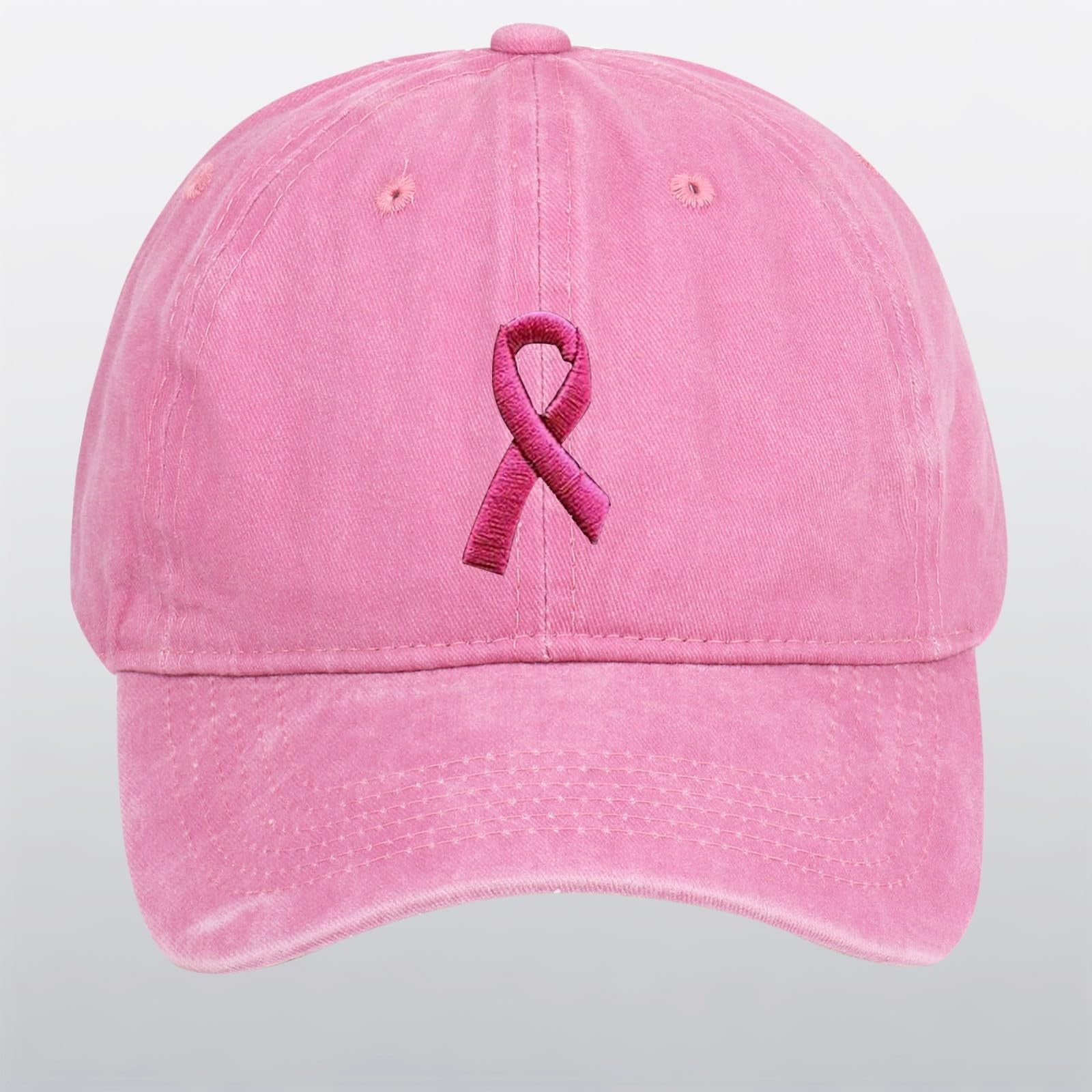 HOLEI Baseball Hat Breast Cancer Hats for Women Embroidered Adjustable ...
