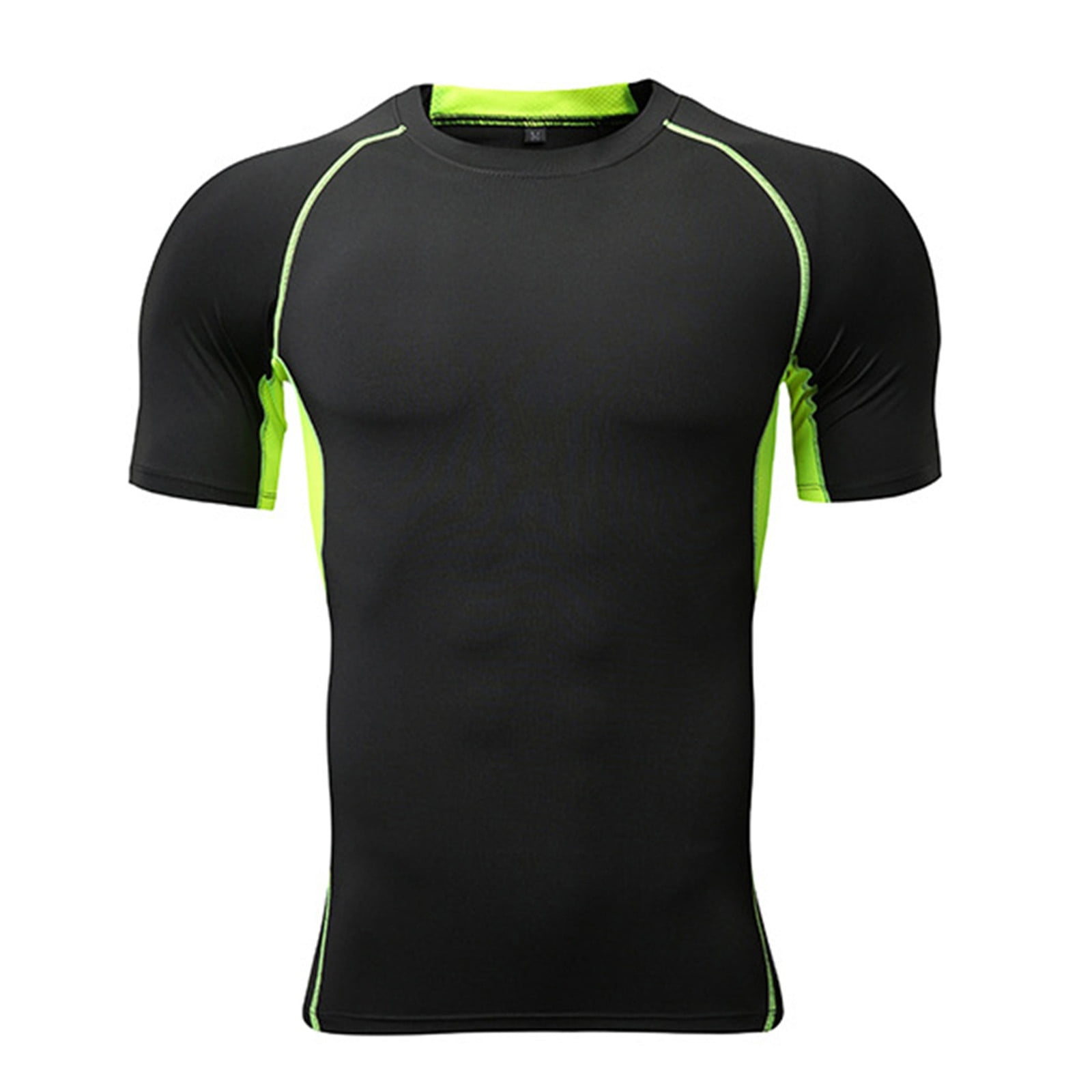 HOLEI Men's Compression Shirts Short Sleeve Athletic Compression Tops ...