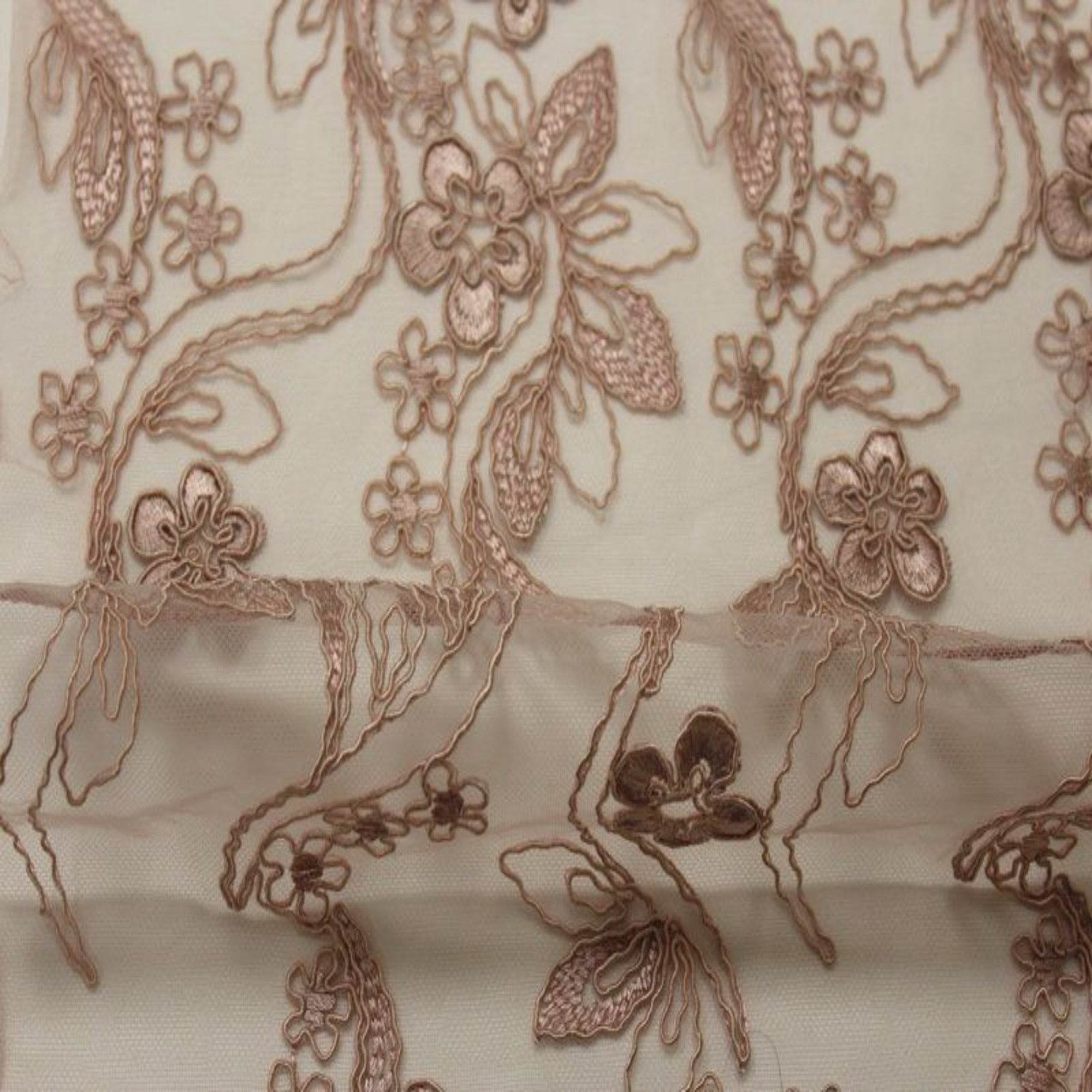 HOLIDAY Embroidered Mesh Fabric. Lace Netting Material 54 Inch in Width ...