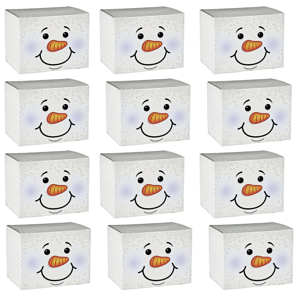 HOLIDAY SNOWMAN GIFT BOXES - 1 Dozen - Walmart.com