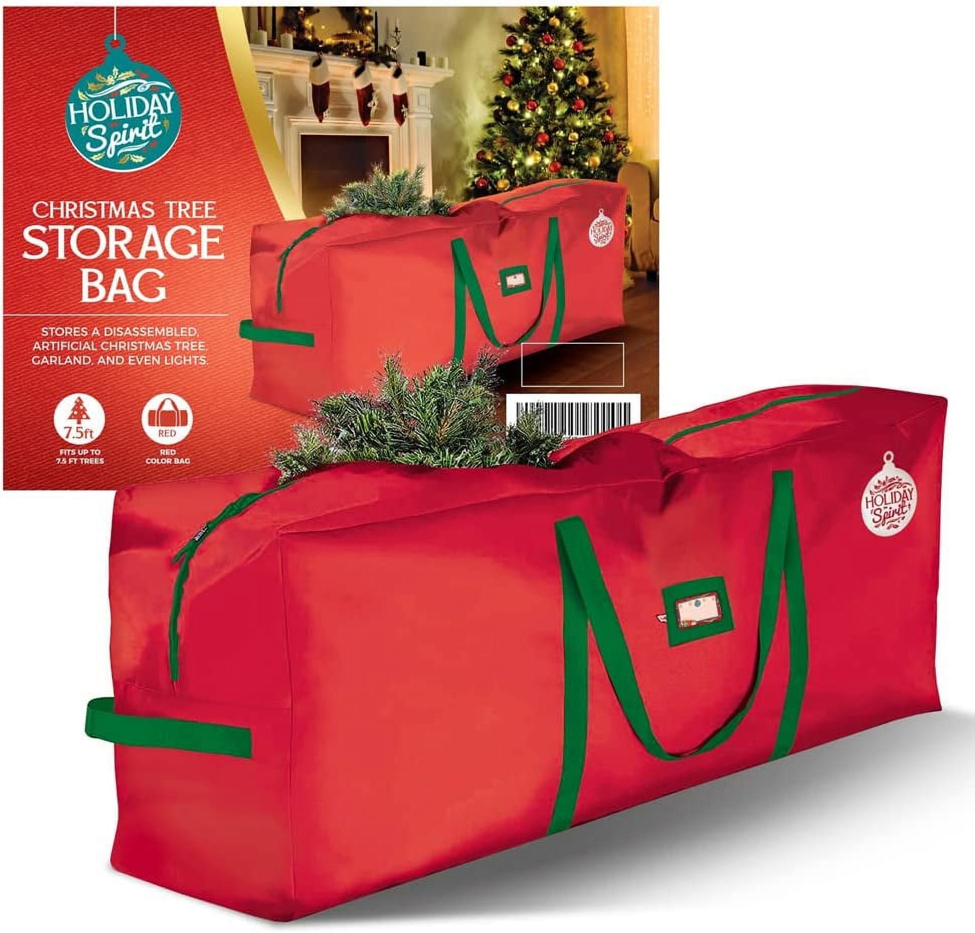 Holiday Spirit Durable 600D Oxford Christmas Tree Storage Bag ...
