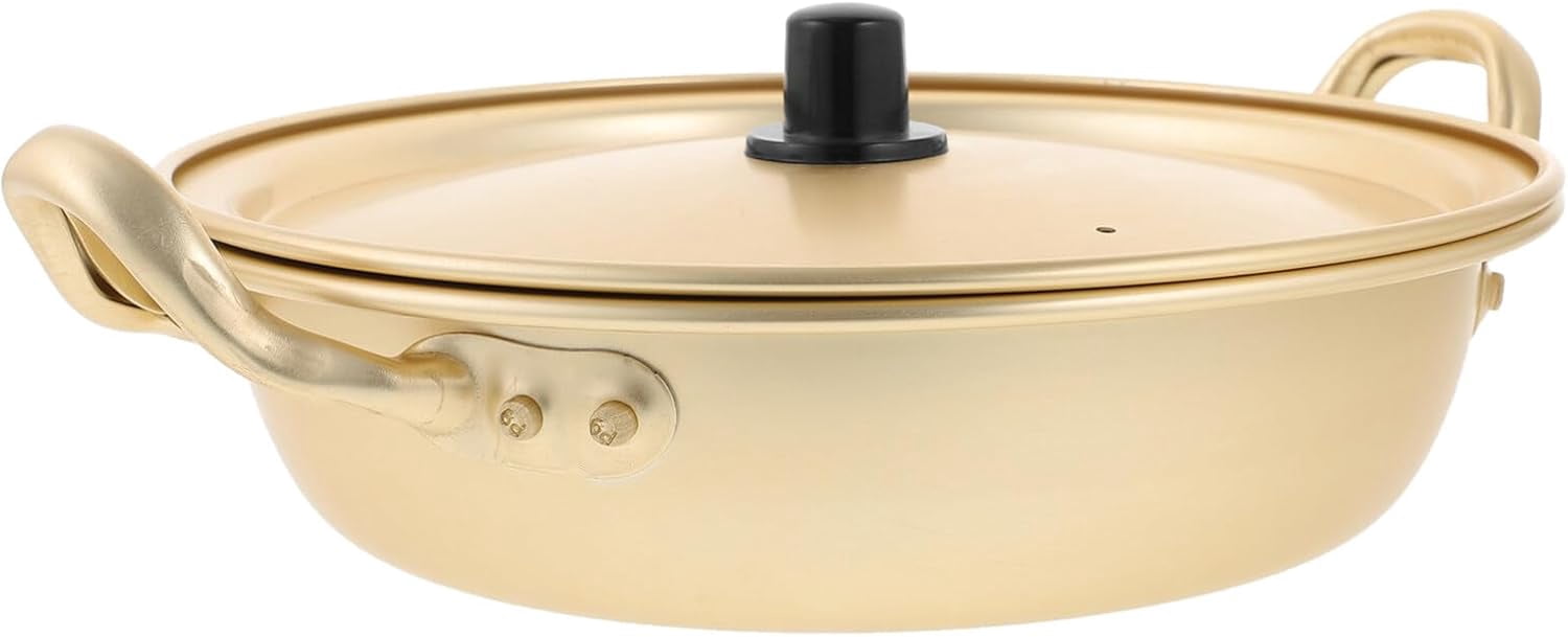 HOLIDYOYO Korea Ramen Pot 20cm Ramen Cooking Pot Korean Noodle with Lid ...