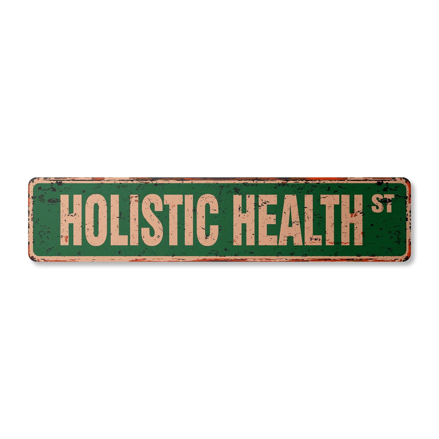 HOLISTIC HEALTH Vintage Plastic Street Sign alternative medicine ...
