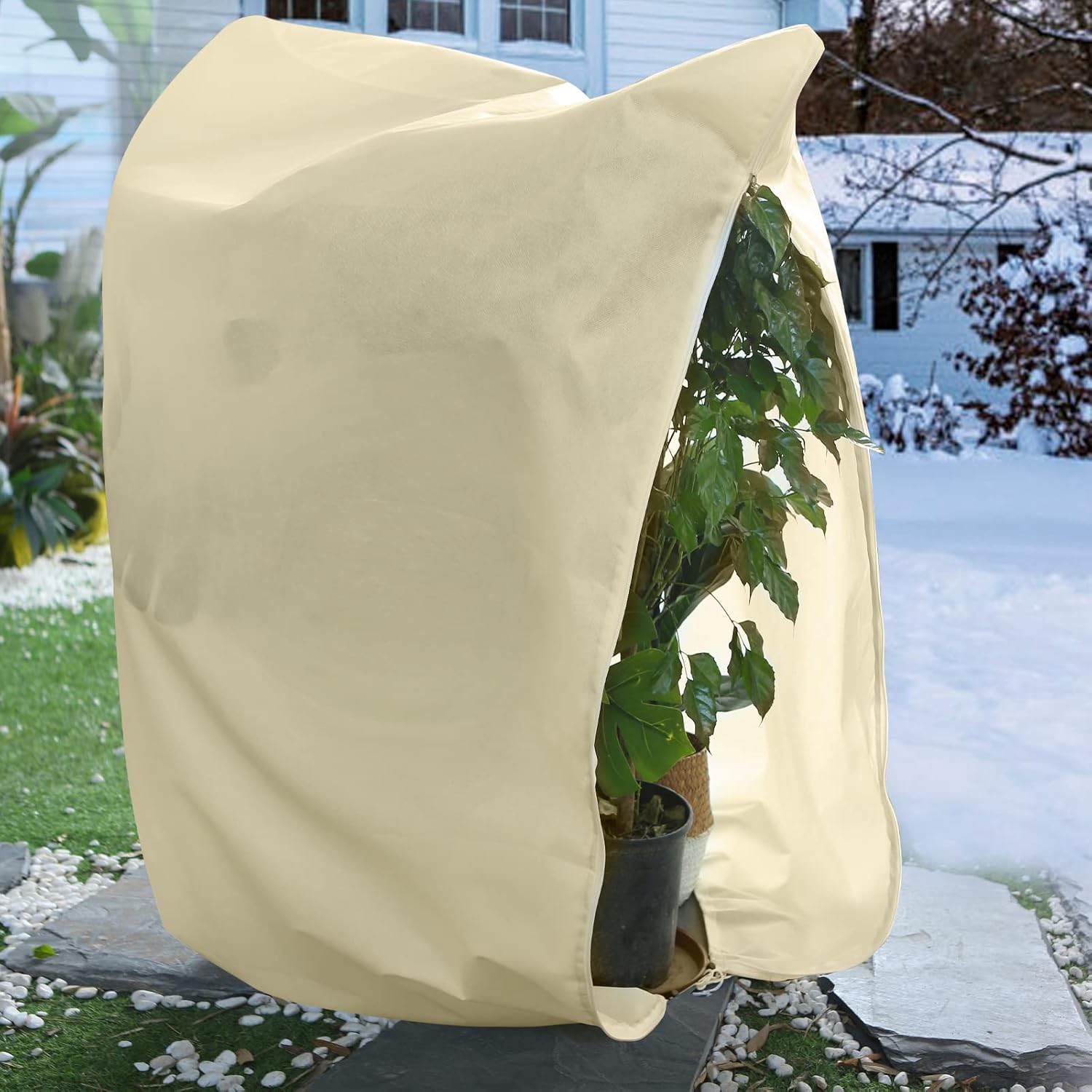 HOLIYO 1Pack Fleece Frost Protecting Non-Woven Garden Fleece Frost ...