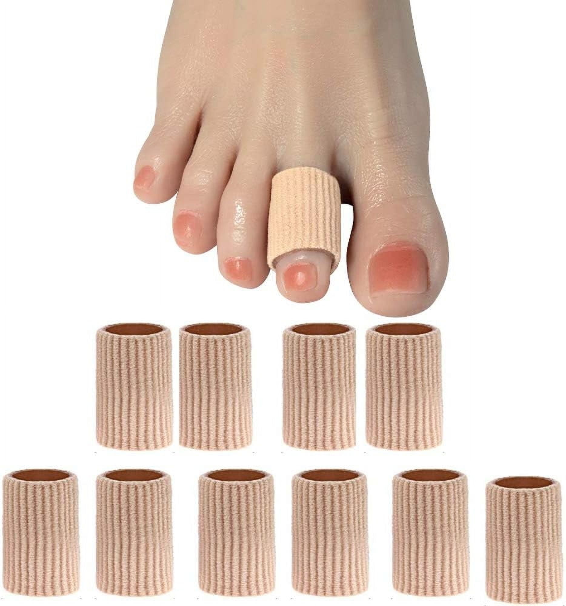 HOLIYO Classic 16PCS Toe Cushion Tube Toe Tubes Sleeves Soft Gel Corn ...