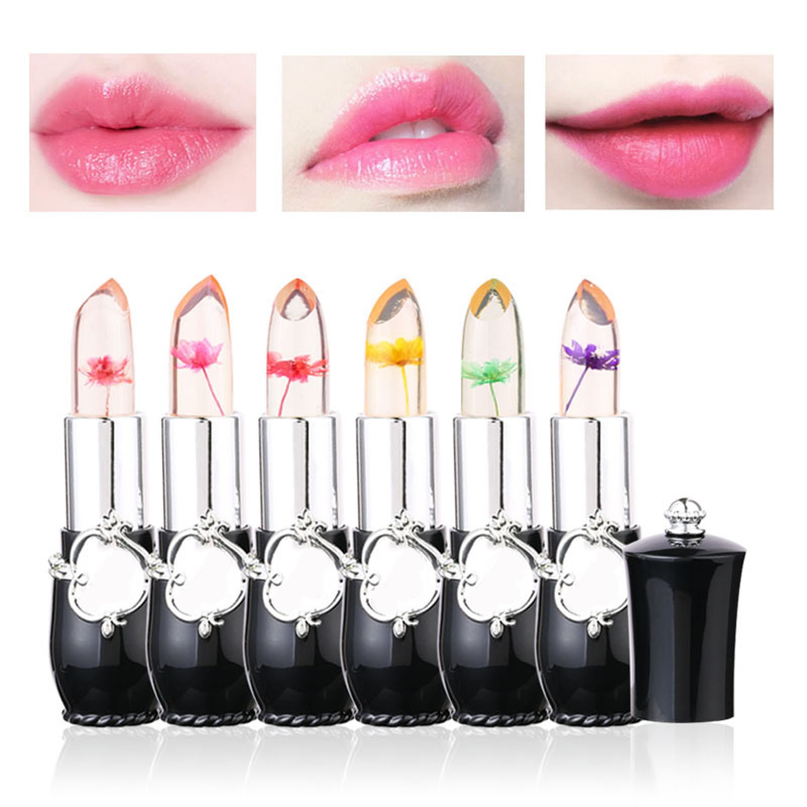 HOLIYO Classic Color Changing Lipstick Crystalline Flower Lip Gloss ...