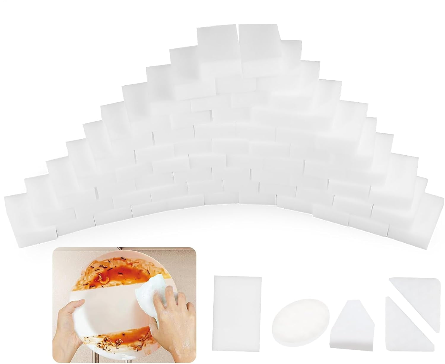 HOLIYO Magical Sponge Erasers Extra Thick and Long Lasting ...