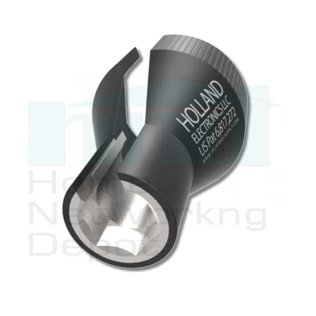 HOLLAND F-CONNECTOR INSTALLATION TOOL FOR RG-59, 6 AND RG-7 CONNECTED ...