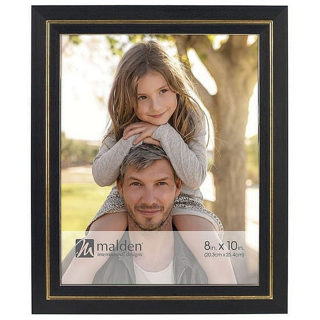 Malden 8x10 Black & Gold Stripe Frame - Walmart.com