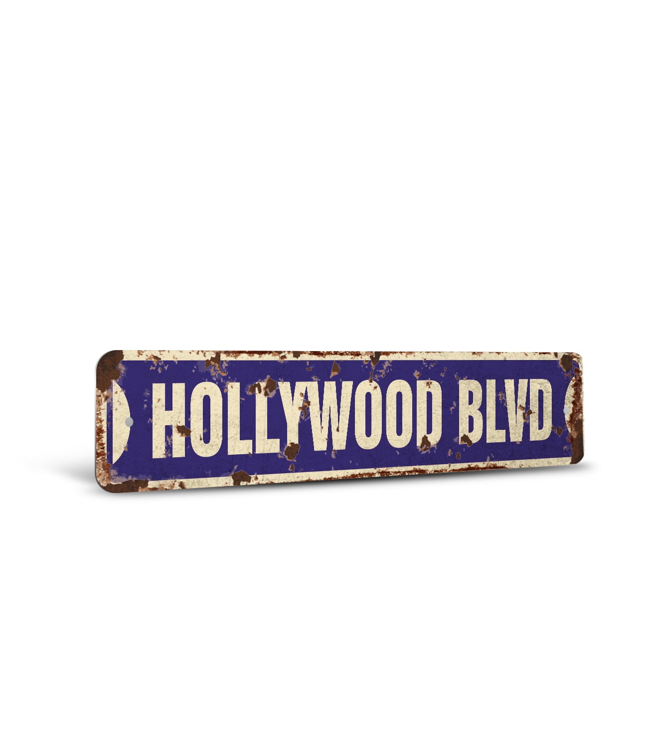 HOLLYWOOD BLVD Vintage Style Rustic Street Sign – California Boulevard ...