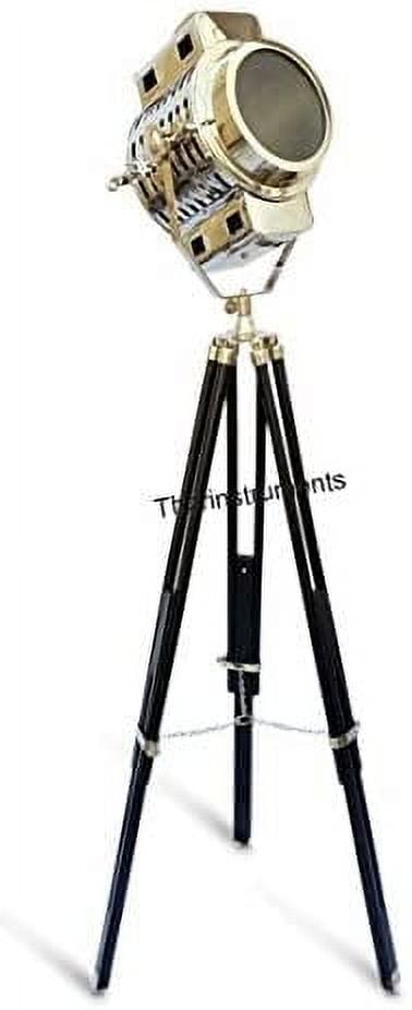 HOLLYWOOD FLOOR SEARCHLIGHT SPOTLIGHT WITH HEAVY TRIPOD STAND LAMP ...