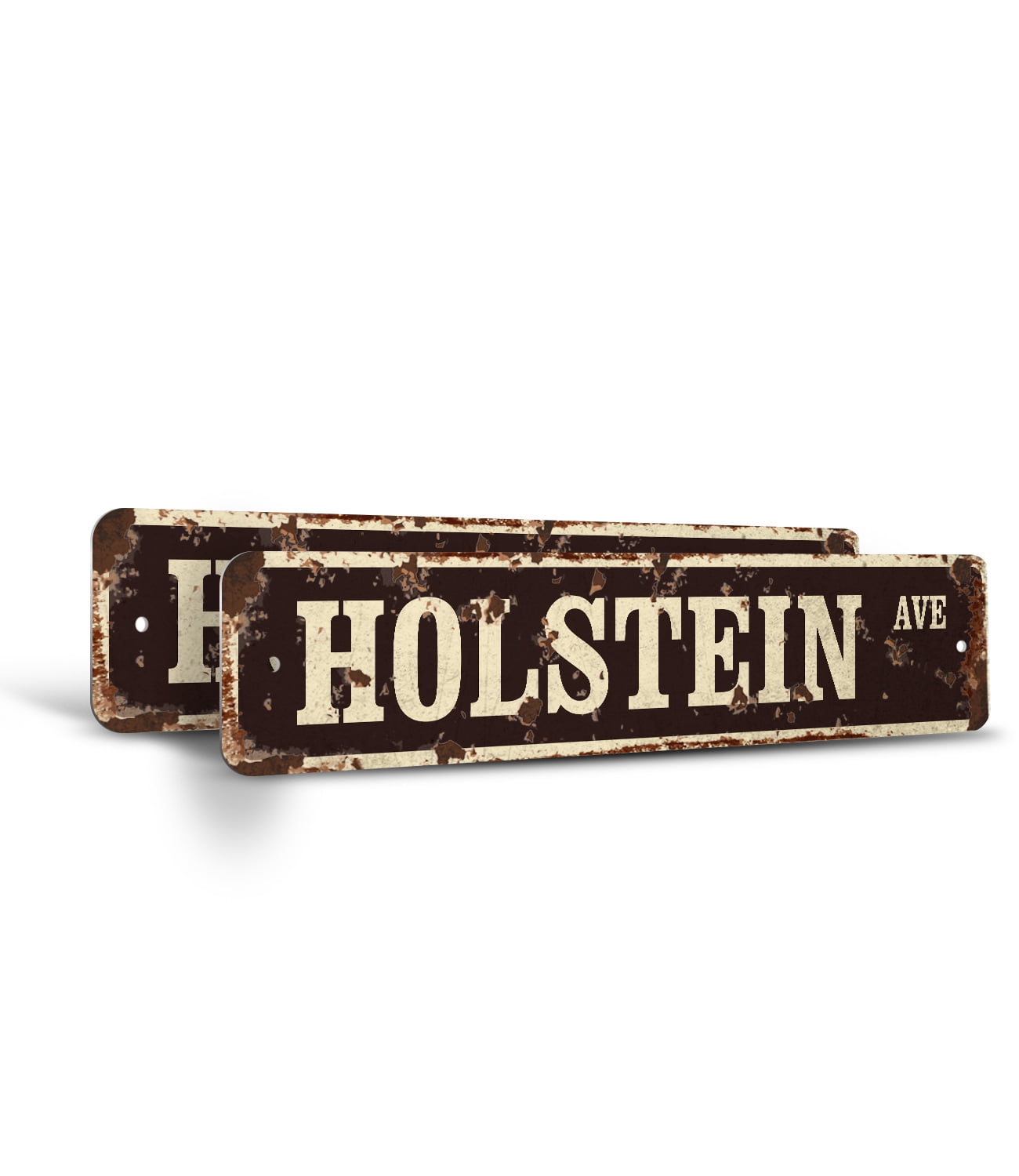 HOLSTEIN Vintage Style Rustic Street Sign – (2 Pack) Cattle Dairy Milk ...