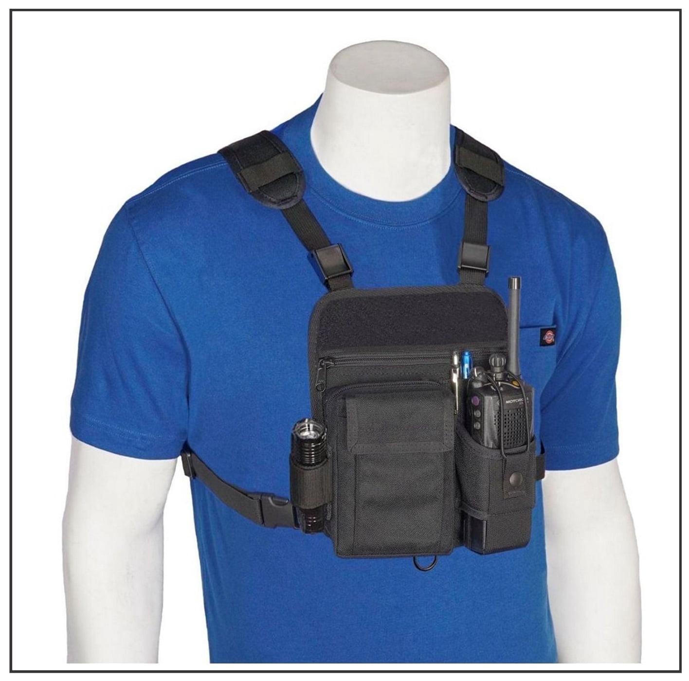 Holsterguy RCH-601P Large Universal Radio Chest Harness Nylon Radio ...