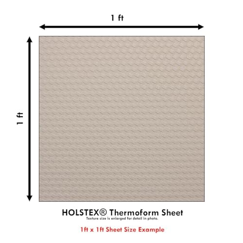 HOLSTEX Thermoform Sheet - (Basketweave Texture) - (.093 Thickness) - (12in x 24in Sheet ...
