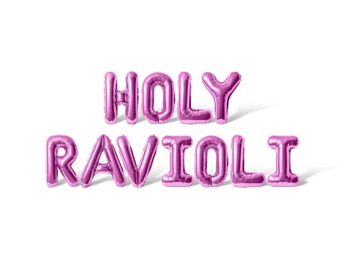 HOLY RAVIOLI Letter Balloon Banner - Bachelorette Party Supply ...