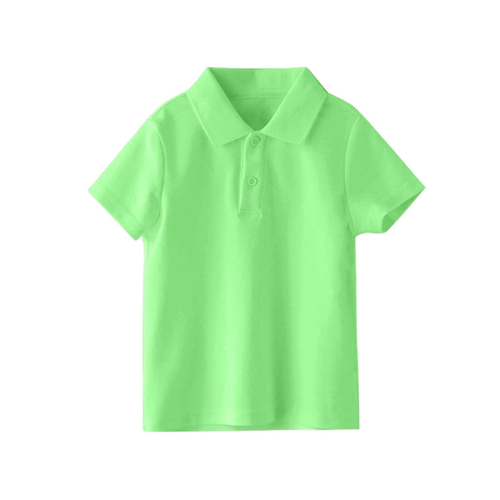 HOMADLES Boys School Short Sleeve Uniform Shirts Button Closure Outdoor ...