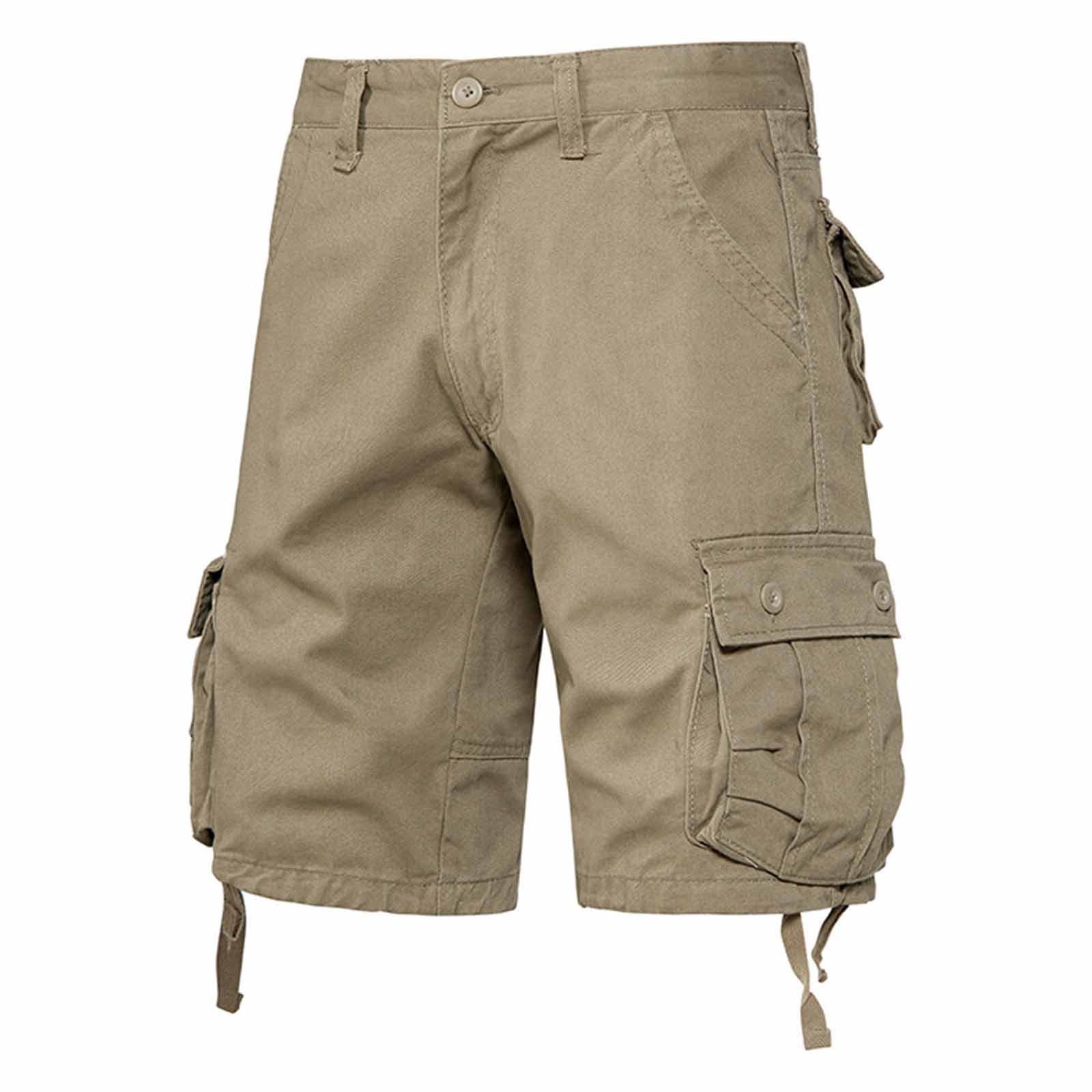 HOMADLES Cargo Shorts for Men Loose Elastic Waist Loose Multiple ...