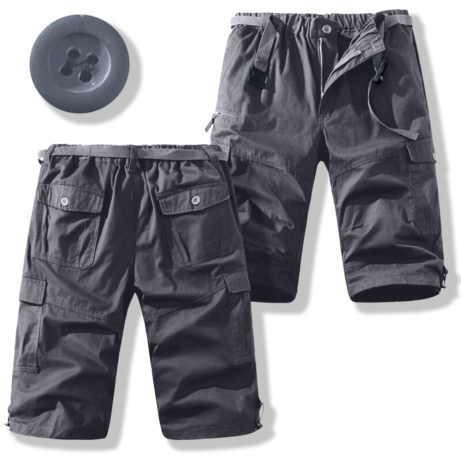 HOMADLES Cargo Shorts for Men Multiple Pockets Straight Leg Loose ...