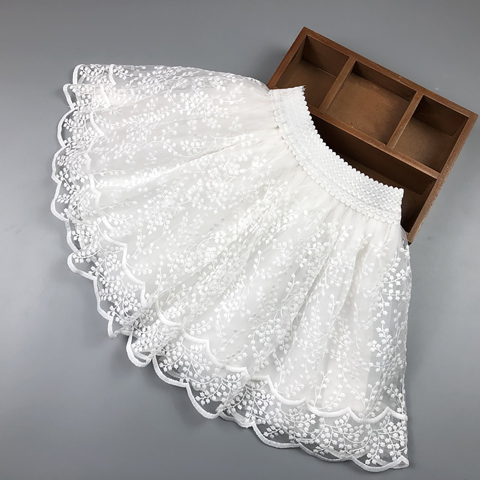 HOMADLES Girls Princess Skirts Girls Pleated Skirt Princess Party Skirt ...