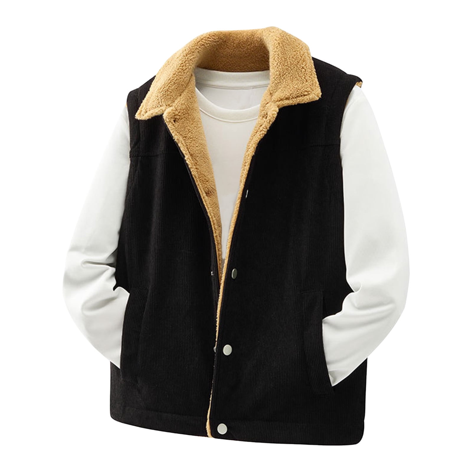 HOMADLES Men's Outdoor Stand Collar Fleece Vests, Outdoor Hiking Mens ...