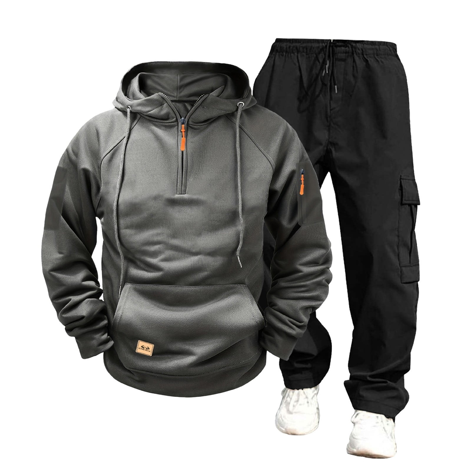 HOMADLES Mens Tracksuits 2 Piece Set Hoodie Zip up Long Sleeve Hoodies ...