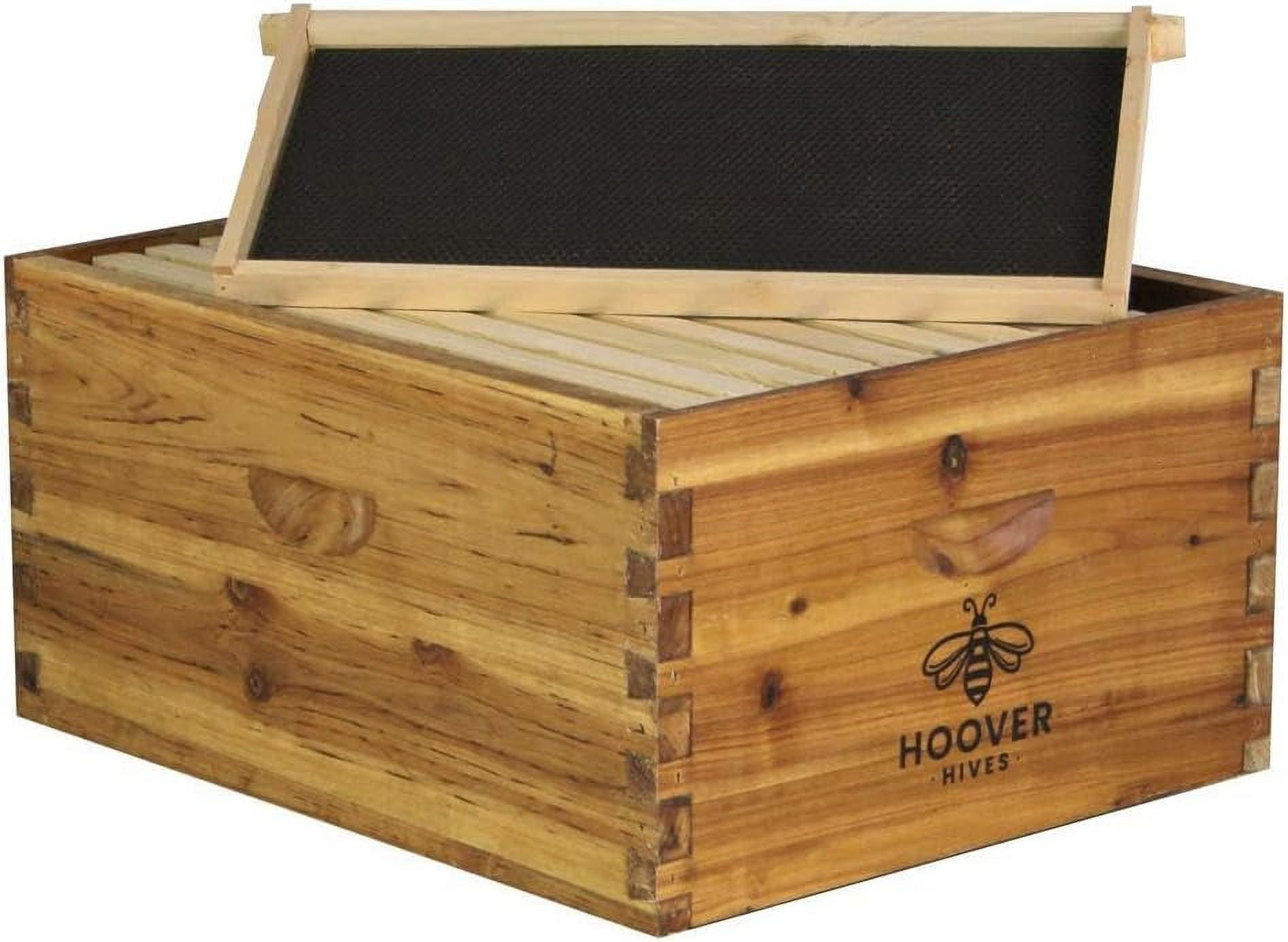 HOMAKE-PRO 10 Frame Langstroth Deep Brood Box Dipped in 100% Beeswax ...