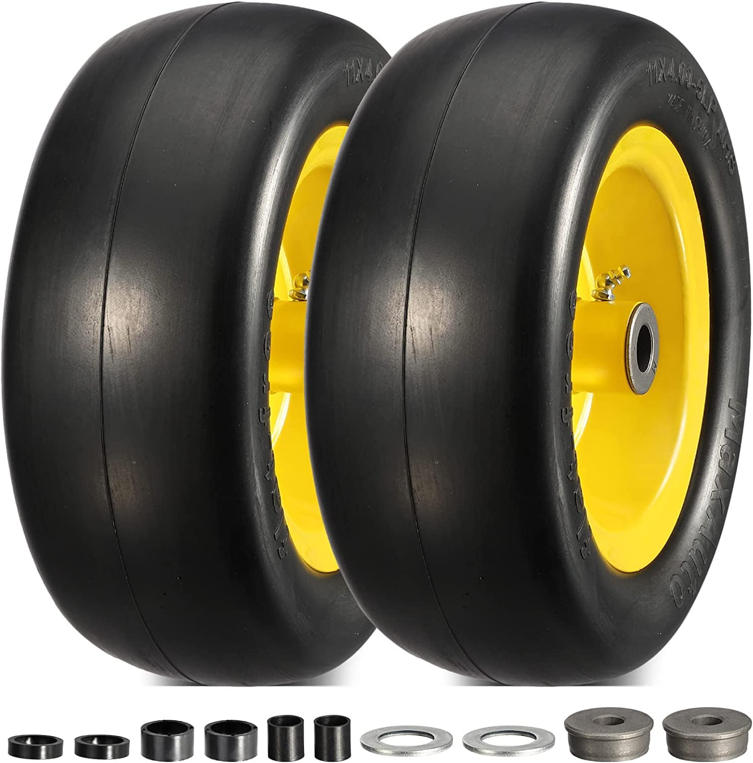 HOMAKE-PRO 11x4.00-5 Lawn Mower Tires, 11x4-5 wheel and tire, 11x4x5 ...