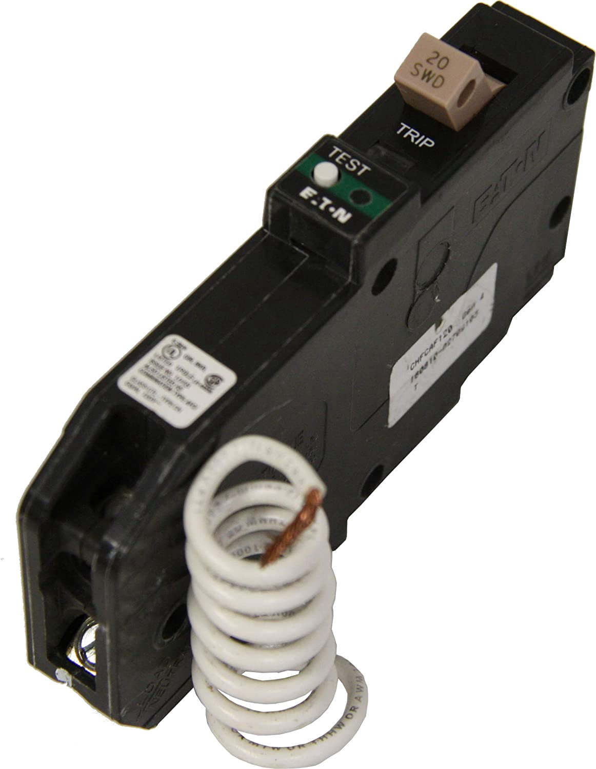 HOMAKE-PRO CHFCAF120 Breaker, 20A, 1P, 120/240V, 10 kAIC, Type CH ...