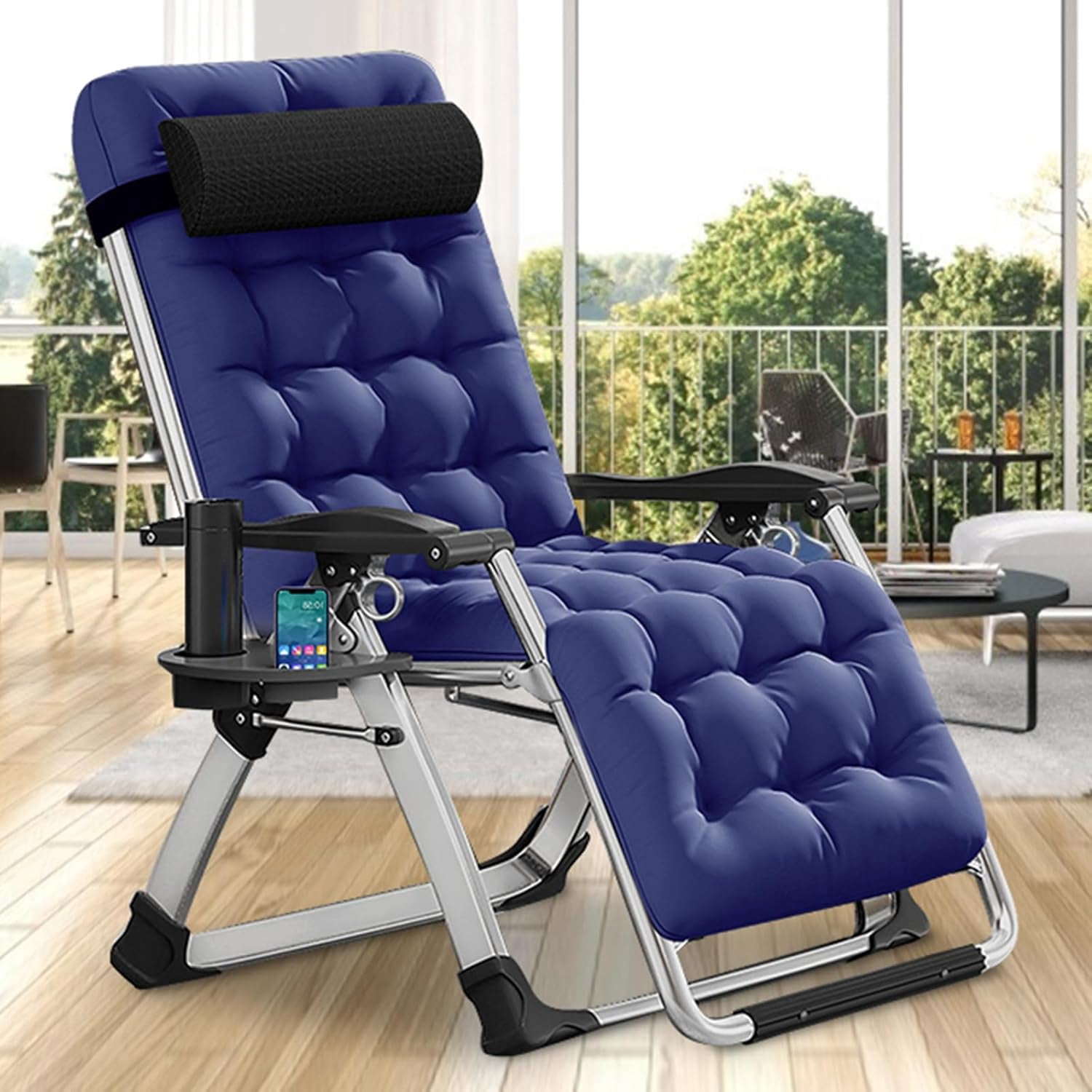 HOMAKE-PRO Comfy Chair, Folding Chair Recliner Chair for Bedroom and ...