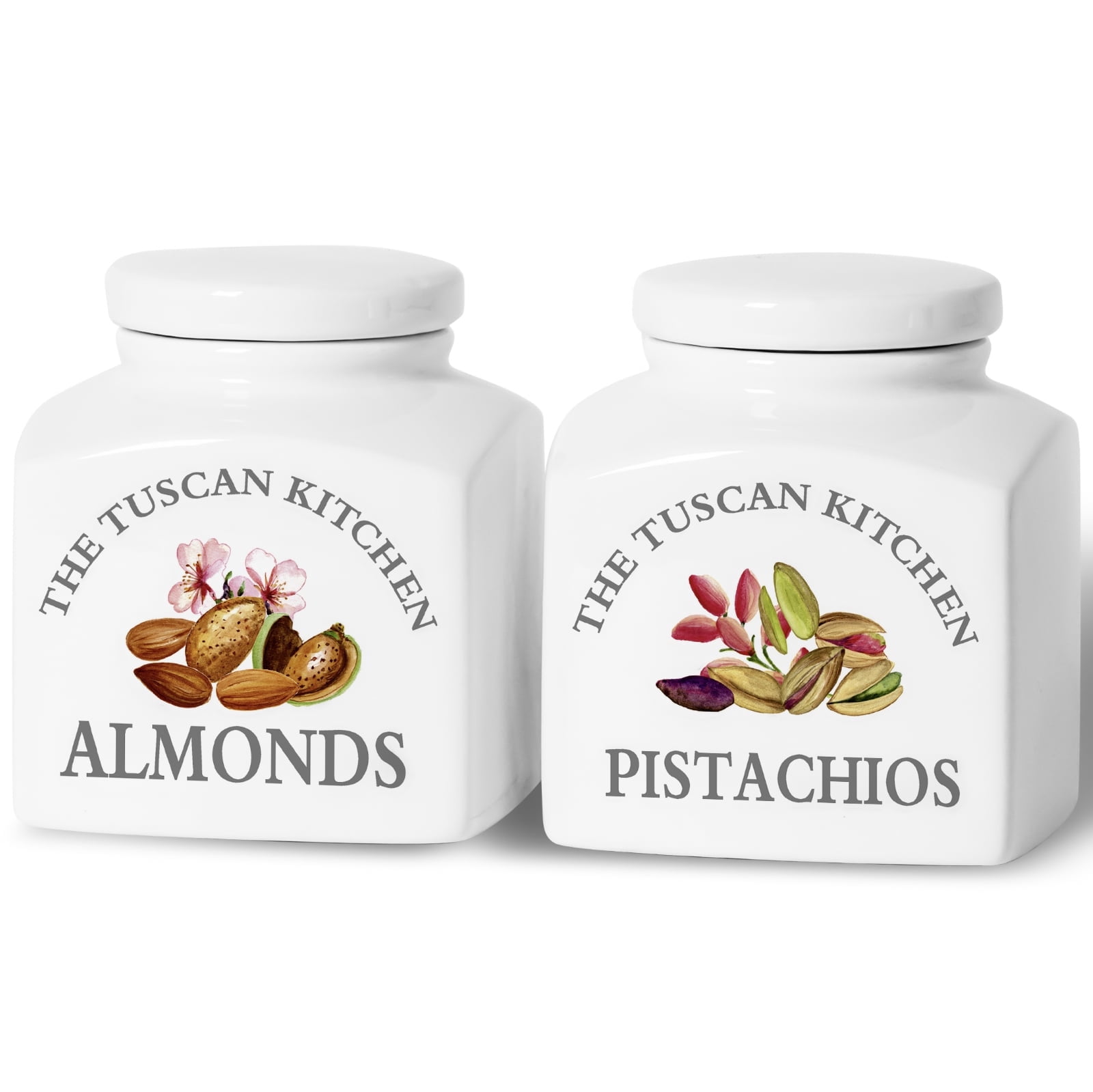 HOMBENE Kitchen Canisters Ceramic Containers, Food Storage Jar with ...