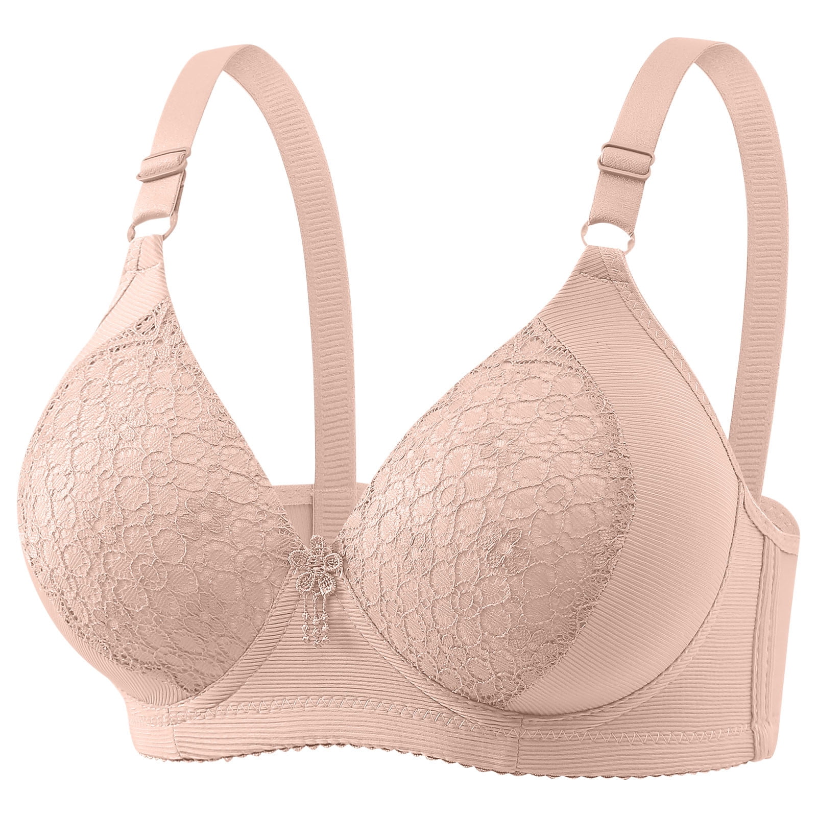 HOMBOM 2025 New Bras for Women Unlined Soft Cup Bralette Brassiere ...