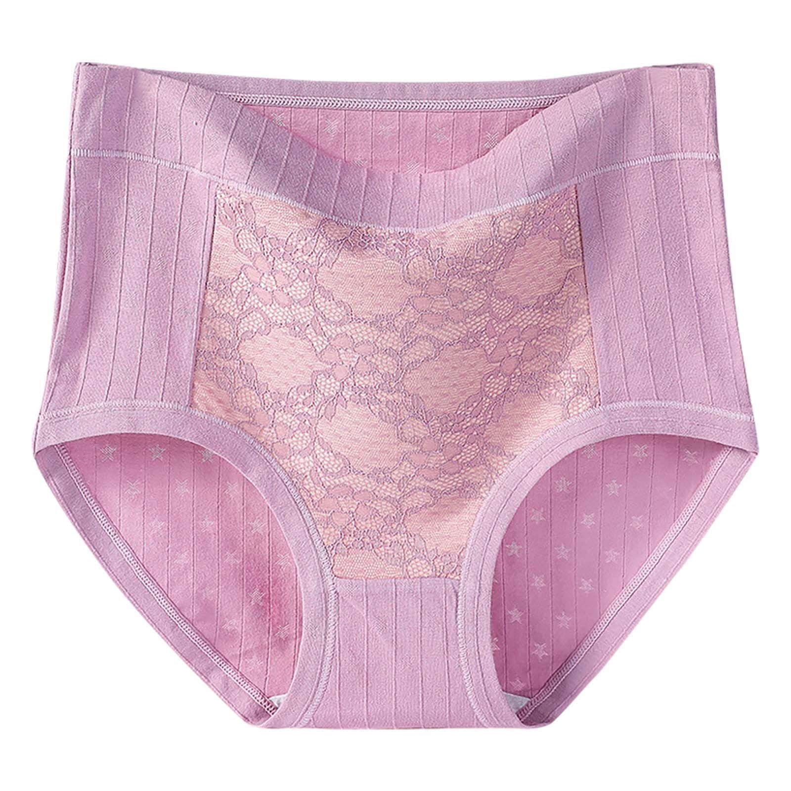 HOMBOM Brief Panties for Women Pack Sexy Cotton Plus Size Pink Womens ...