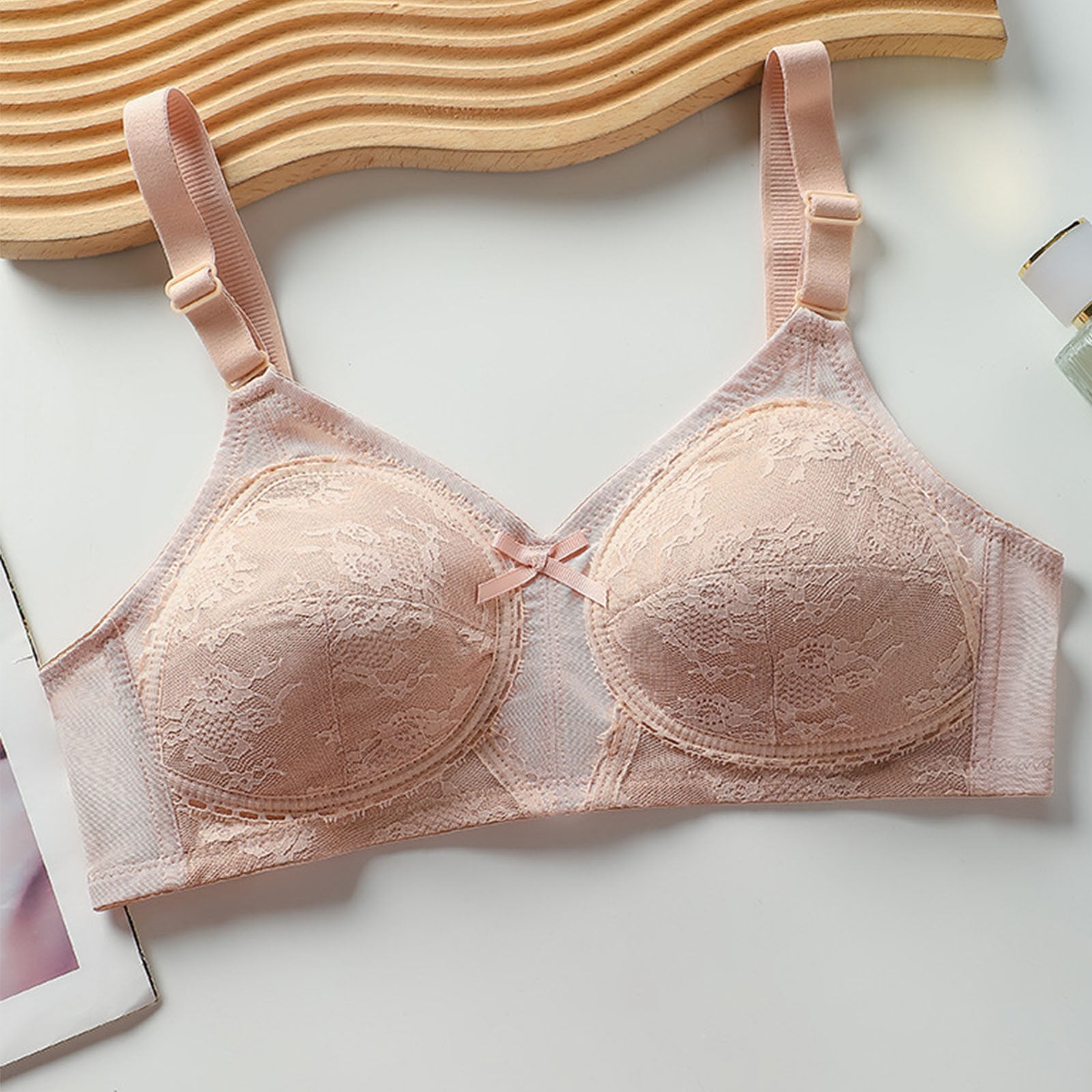 HOMBOM Lightly Lined Womens Bras Push-Up No Underwire Full-Figure Bras ...