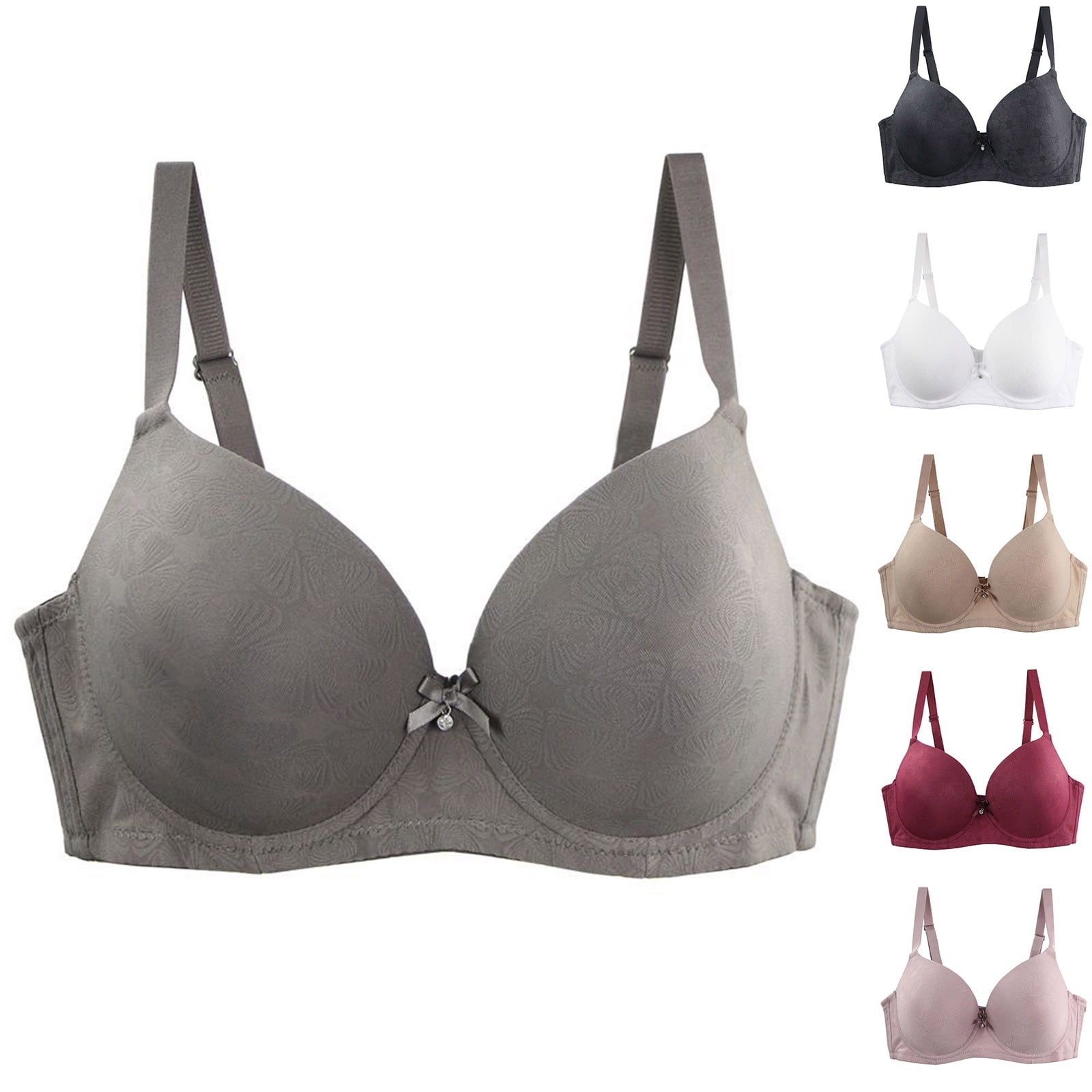 HOMBOM Plus Size Womens Bras Daily Push-Up Unlined Bralette Brassiere ...