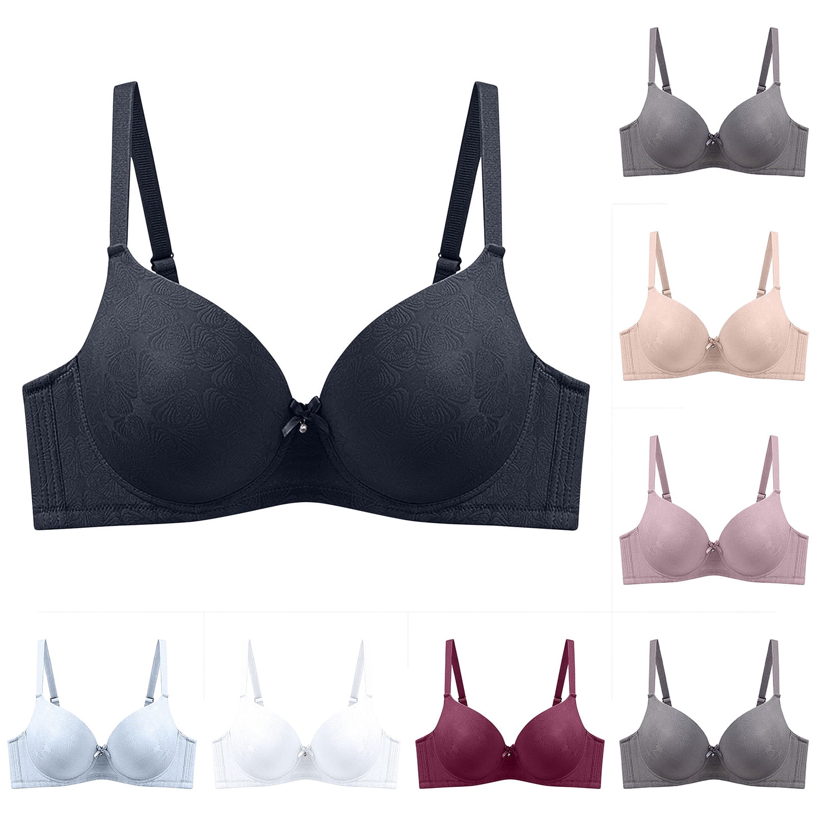 HOMBOM Summer Bras for Women Push-Up Bralette Unlined Plus Size Bras ...