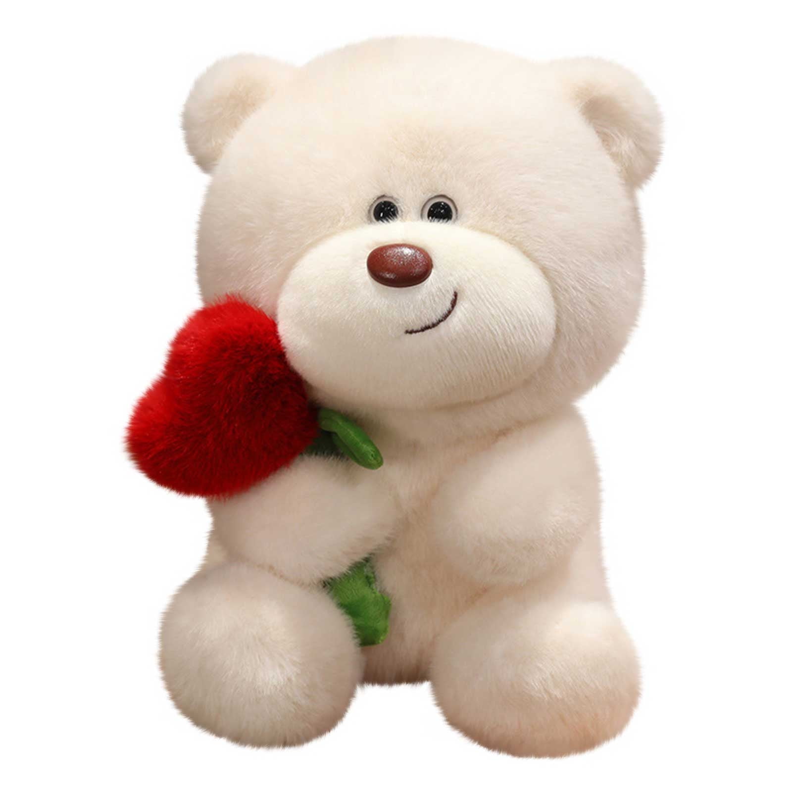 HOMBOTI Bear with Rose Plush Toy Cute Bear Stuffed Animal Gifts for ...