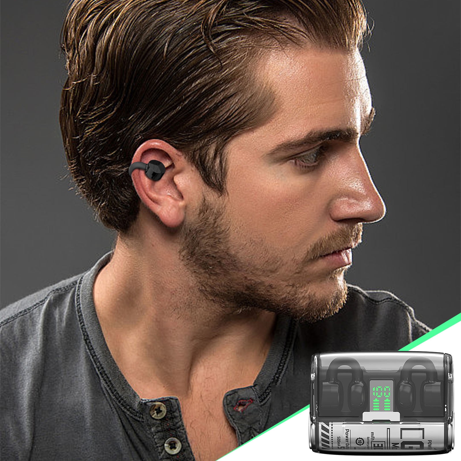 HOMBOTI Bluetooth Headphones Open Wireless Bluetooth Earphones ...