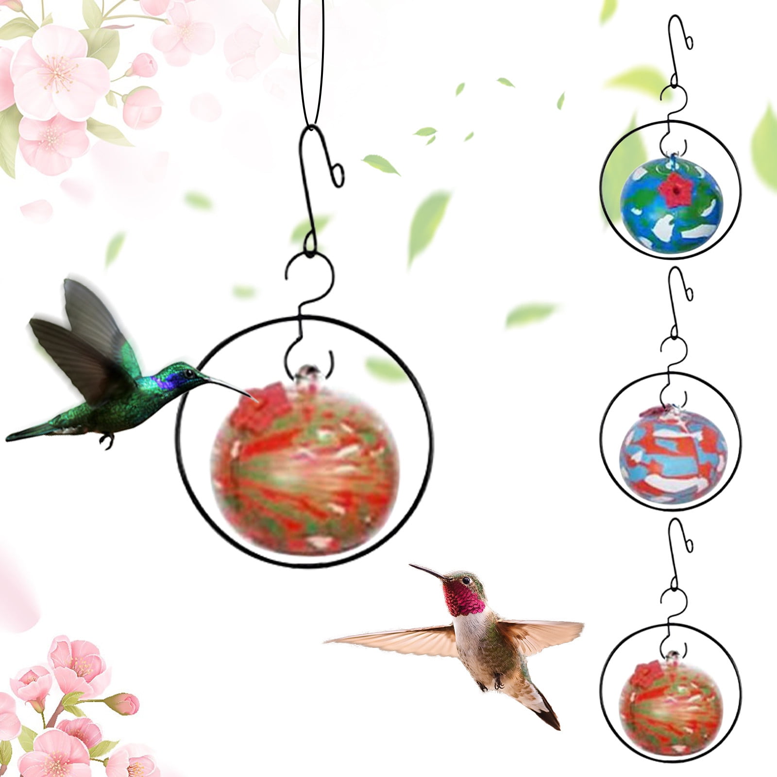 HOMBOTI Clearance Flexible 1-Circular Hummingbird Feeders For Outdoors ...