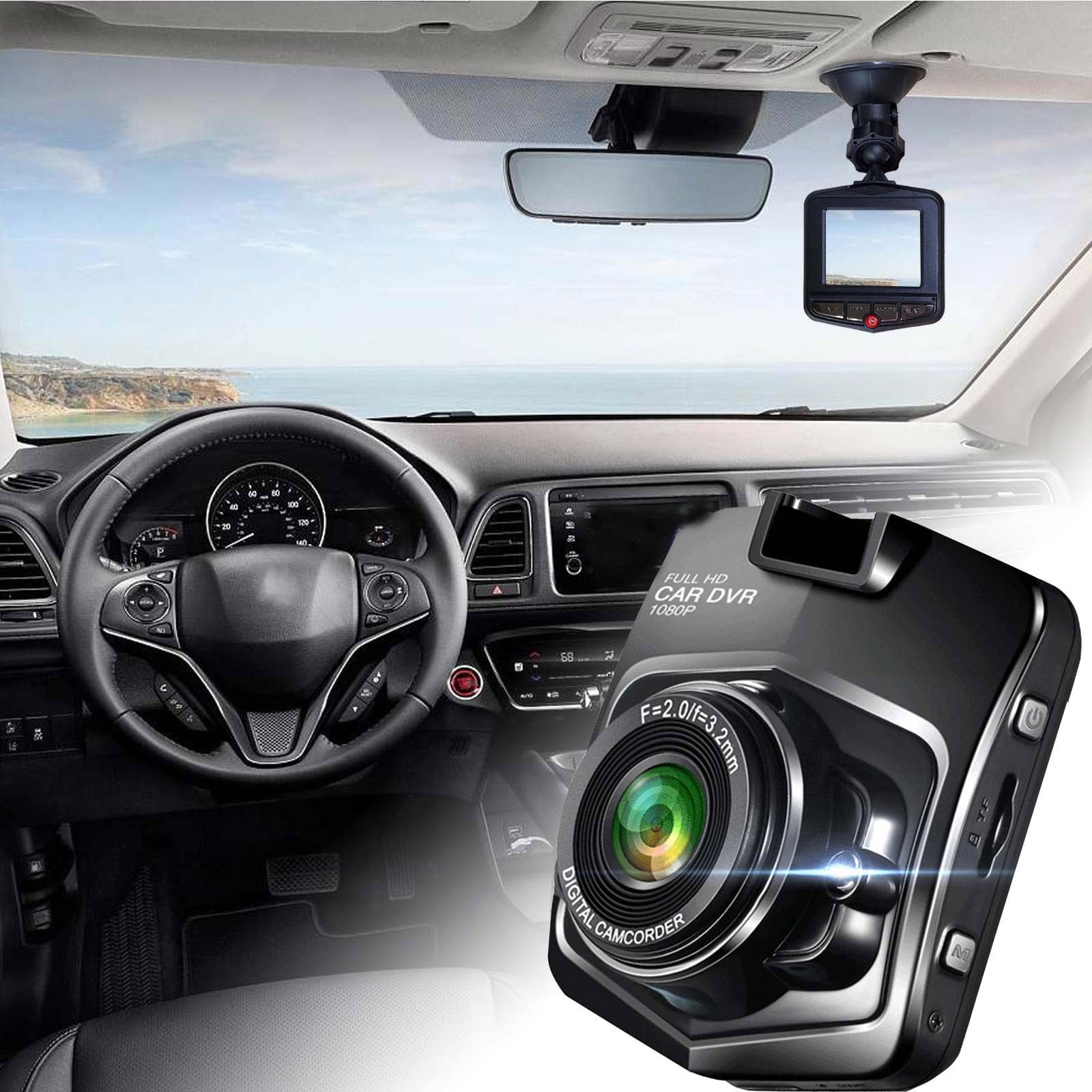 HOMBOTI Dash Cam Clearacne 2.2inch LCD Night Vision CCTV In Car DVR ...