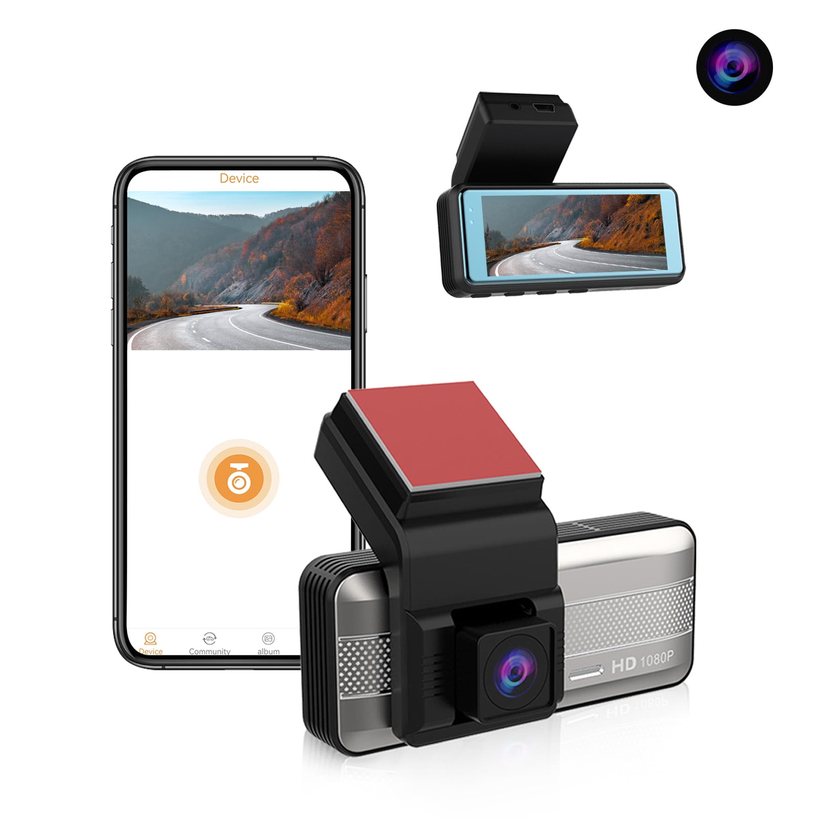 HOMBOTI Dash Camera for Cars Dash Cam Built In WiFi Front 1080P For ...