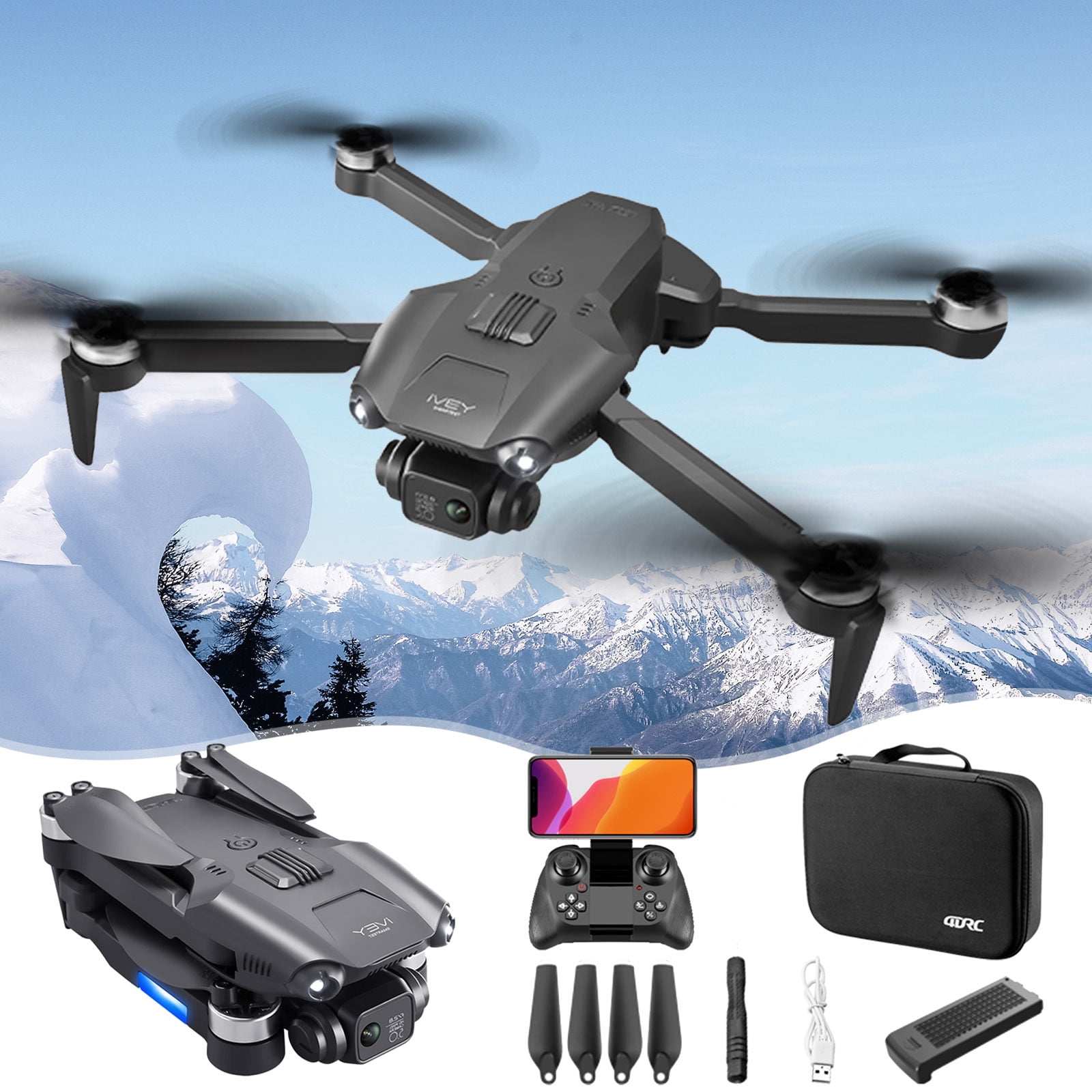 HOMBOTI Drones Clearance Brushless Motors Unmanned Aerial Vehicles Double Aerial Photography ...