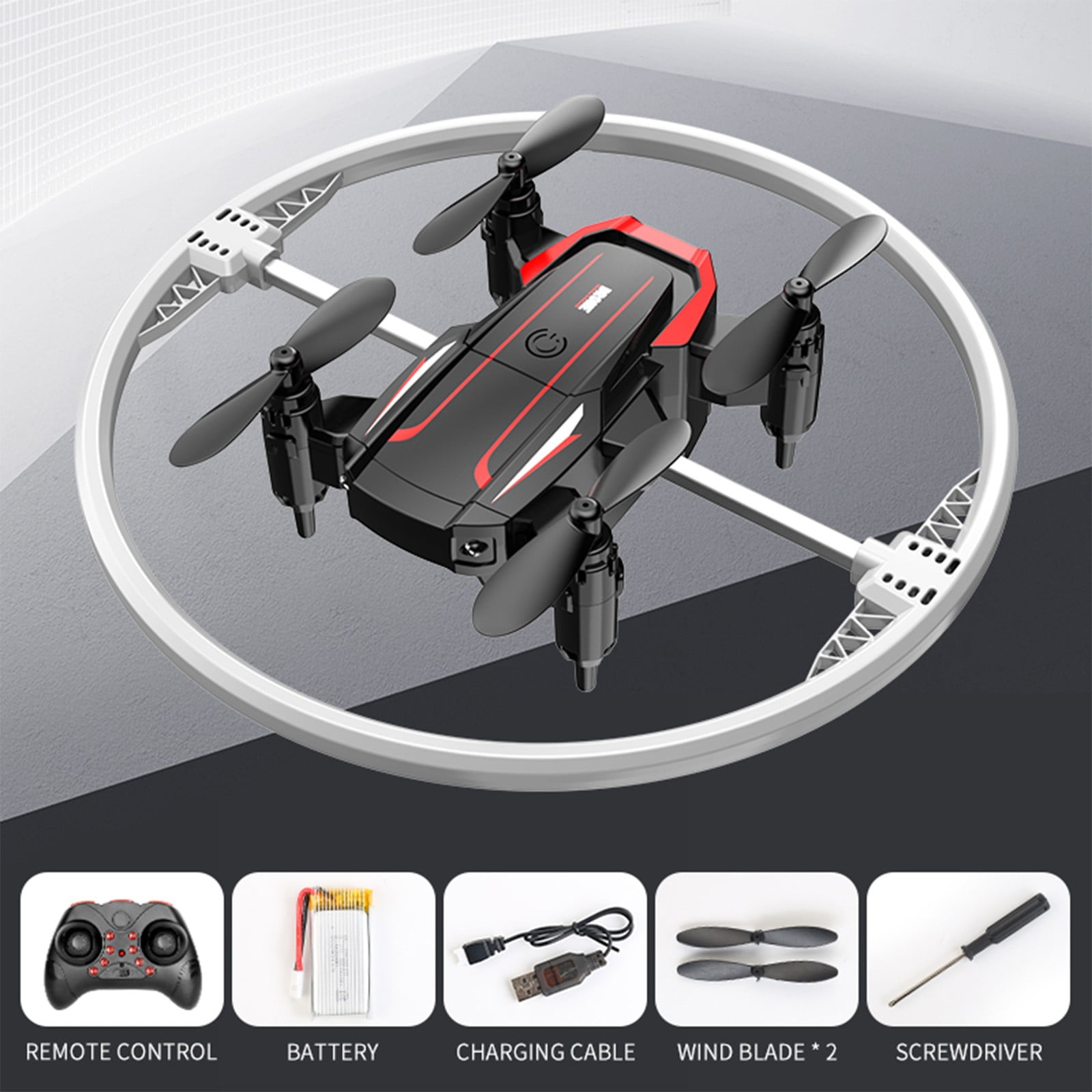 HOMBOTI Drones Clearance Drone Stunt With Dazzling Lights Rolling And ...