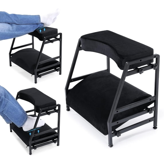 HOMBYS Adjustable Double Step Footrest, High-Density Foam with Sturdy ...