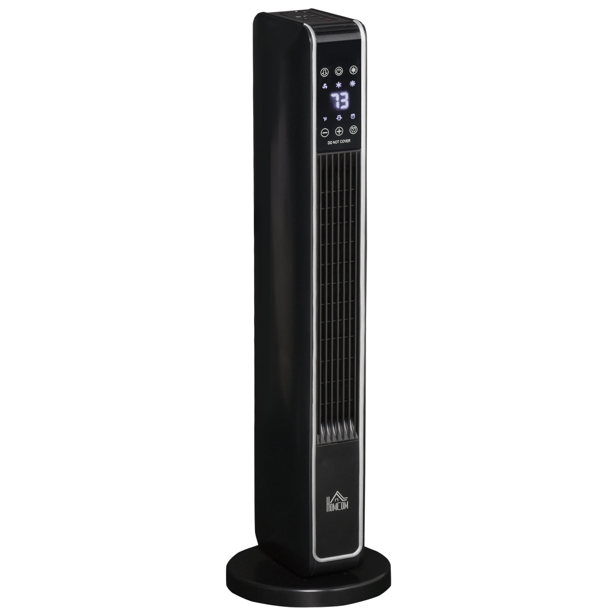 HOMCOM 2-In-1 Portable Electric Tower Heater, Oscillating Space Heater ...