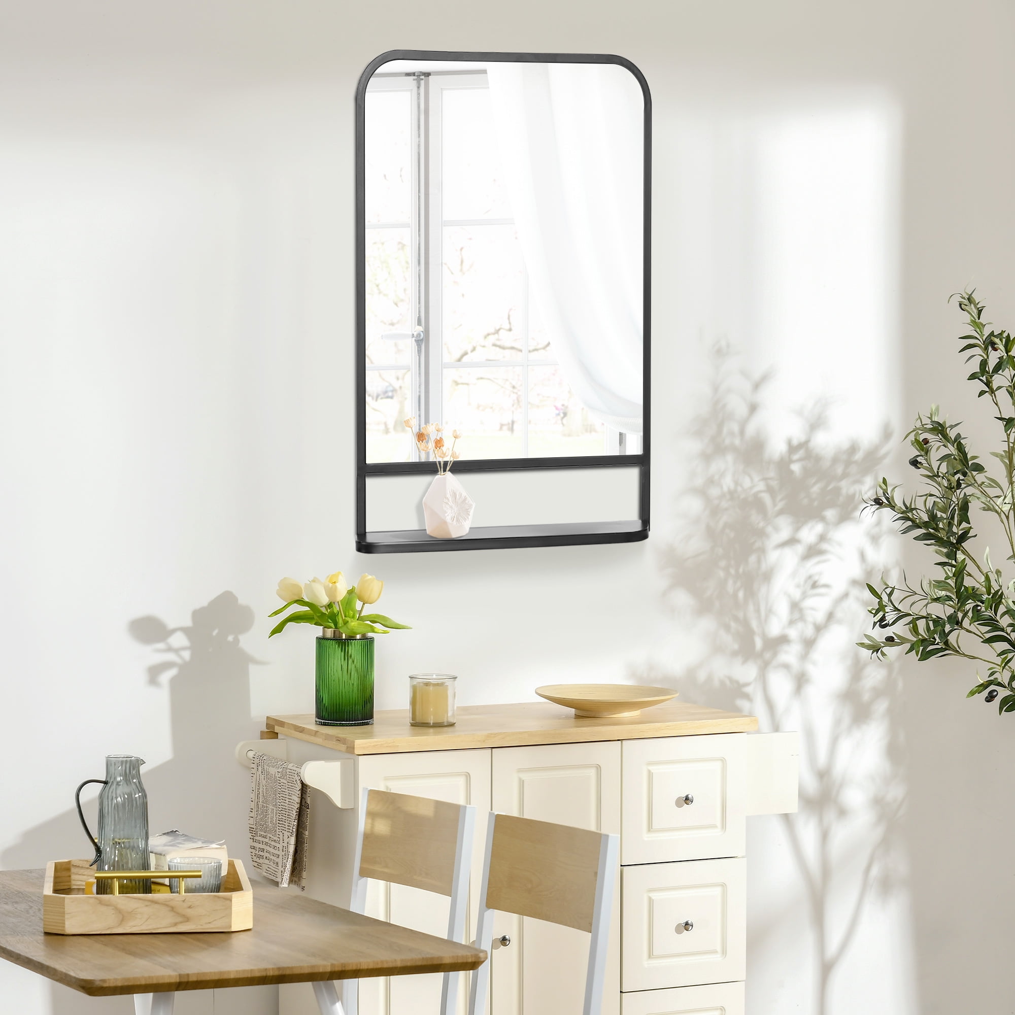 Free Shipping! HOMCOM 34" x 21" Rectangle Modern Wall Mirror with ...