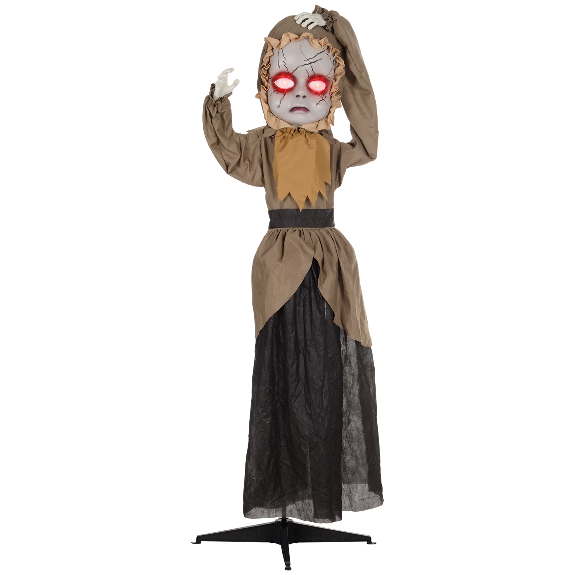 HOMCOM 5.2' Life Size Outdoor Halloween Decoration Animatronic Doll ...