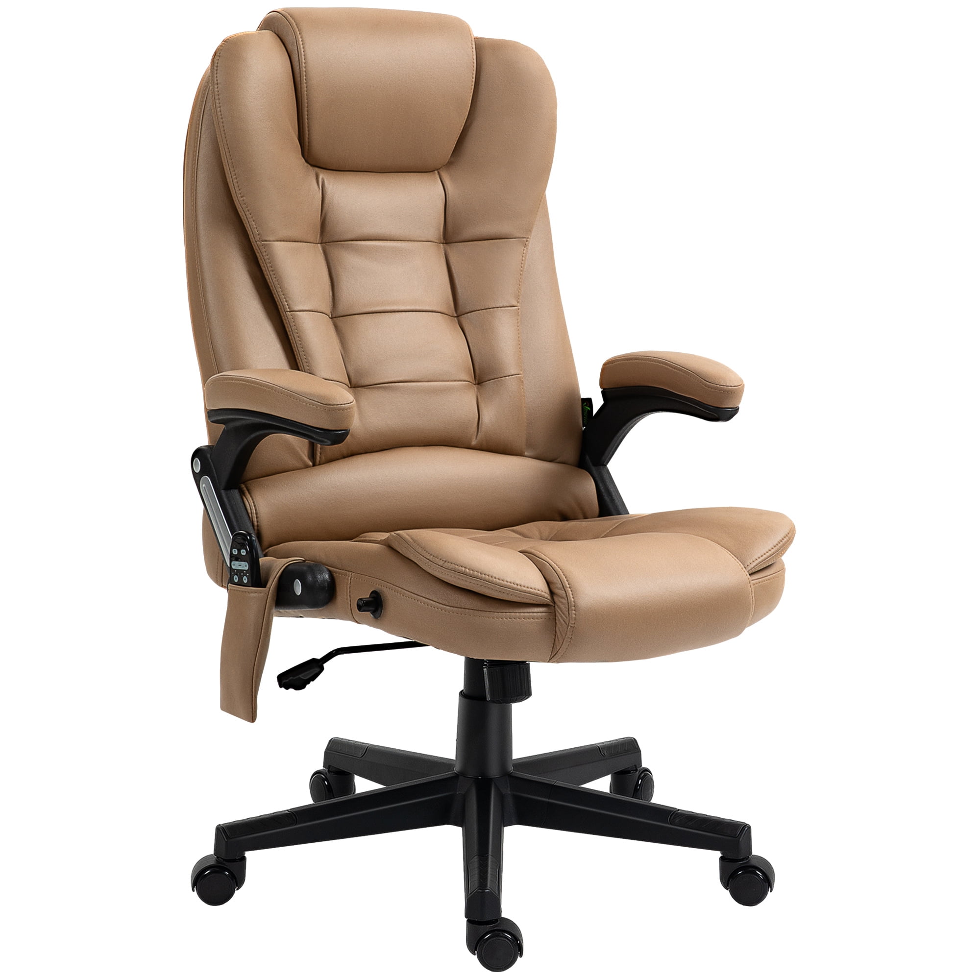 HOMCOM 6 Point Vibrating Massage Office Chair with Lumbar Heat ...